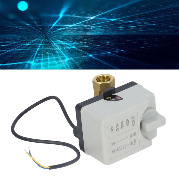 Two Wire Motorized Valve, Brass Wear Resistance IP54 AC220V Electric ...
