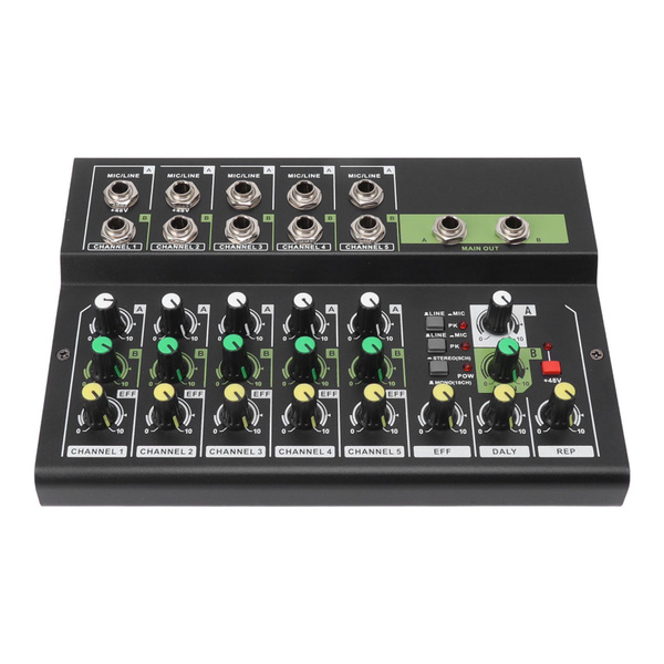Sound Mixer,10 Channel Effects Mixer Sound Console Compact Sound Studio ...