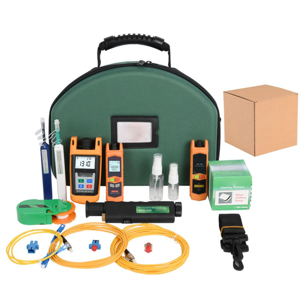 Optic Fiber Test Kit FTTH Tool Kits Fiber Optic Power Meter FTTH Loss ...