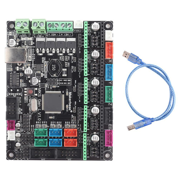 MKS GEN L V1.0 Controller Board 3D Printer Kit Mainboard Ramps1.4 Dual ...