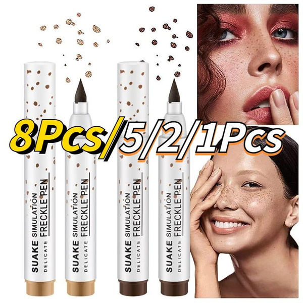 8/5/2/1Pcs Freckle Pen Waterproof Natural Simulation Fake Spot Makeup ...