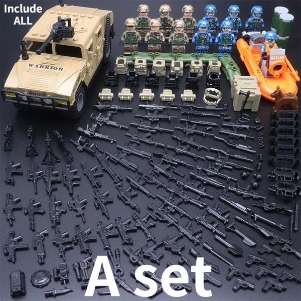 2 Style Military Wars Assembled Building Blocks Special Forces Soldiers ...