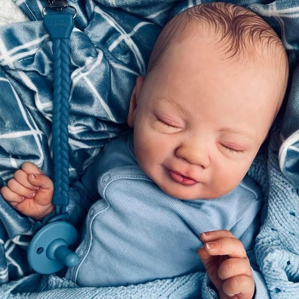 49cm Already Painted Finished Smiley Face Newborn Baby Size 3D Skin 49cm Already Painted Finished Smiley Face Newborn Baby Size 3D Skin