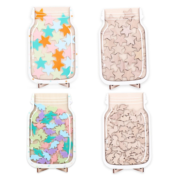 1piece-Kids Reward Jar with Star Dinosaur, Classroom Reward Jar with ...