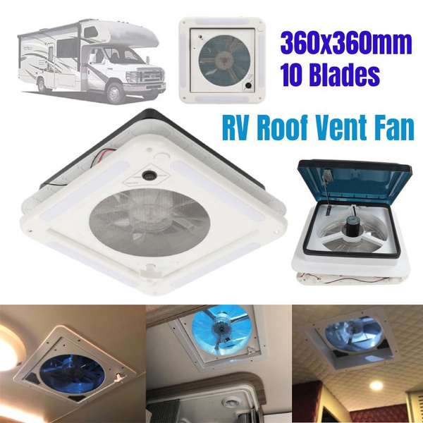 Caravan Roof Vent Fan RV Airvent Ventilation Reversible Fan 12V for RV ...