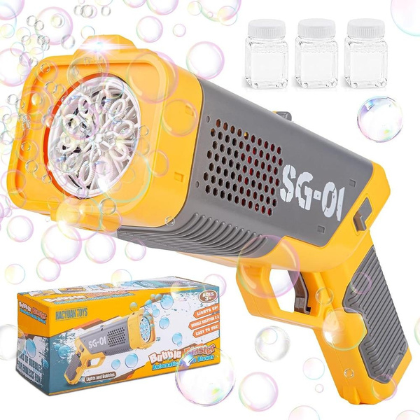 Electric Bubble Gun, Bubble Machine Gun Blow Thousands of Bubbles ...