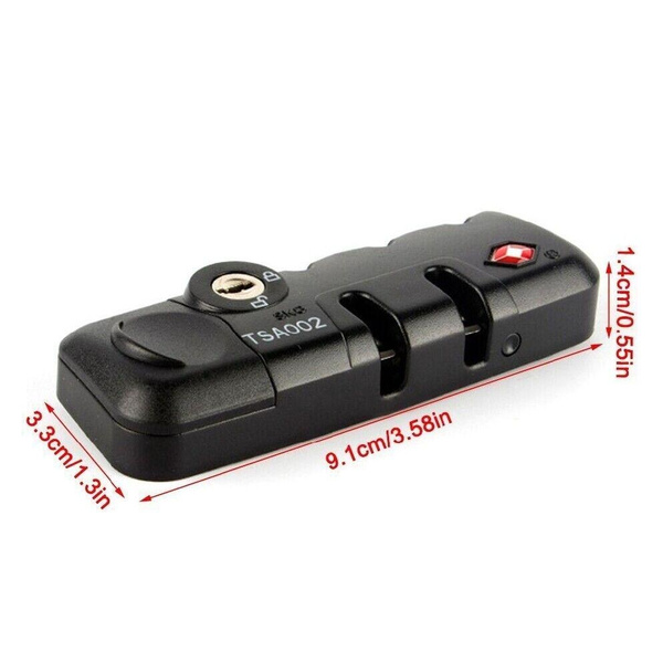 TSA 3 Digit Combination Lock Cabinet Locker Suitcase Luggage Coded Lock ...