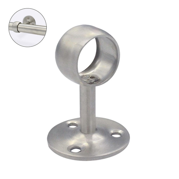 25mm / 1inch Support Shelf Tube Bracket, Metal Flange Wardrobe Closet ...