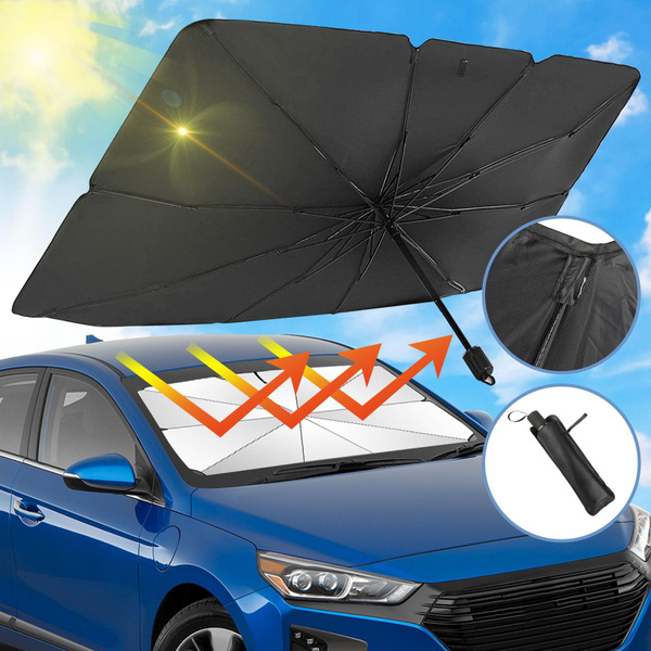 Car Windshield Sun Shade Umbrella Foldable Car Umbrella Sunshade Cover ...