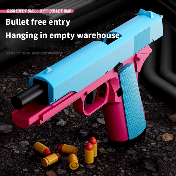 Combination Soft Bullet Toys Gun for Boys, Empty Shell Ejecting Design ...