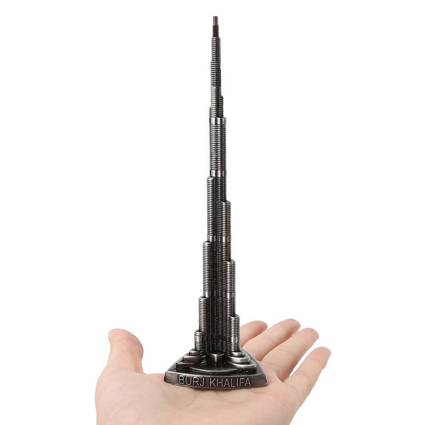Burj Khalifa Tower Model Alloy Miniature Dubai Tower Model Arts Craft ...