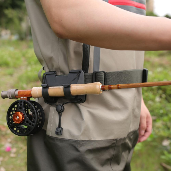 3rd Hand Belt Clip Rod Holder for Fly Fishing and Spinning Rods | Wish