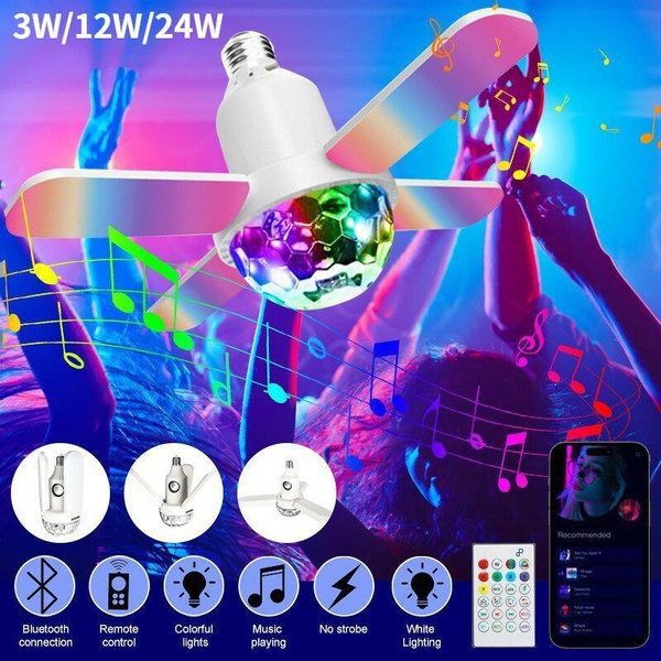 Smart Rgb Led Music Light Bulb with Bluetooth Speaker Dimmable Color ...