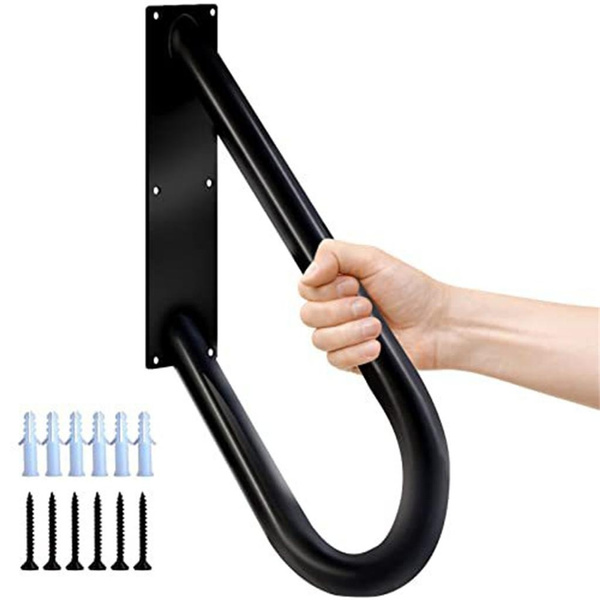 Wall Mount Handrail Outdoor Step Safe Grab Bar Stair Railing Bent Grab ...