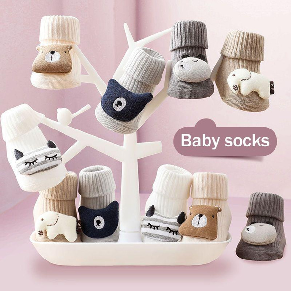 Cute Cartoon Animal Baby Socks for Boy Girl Winter Spring Soft Cotton ...