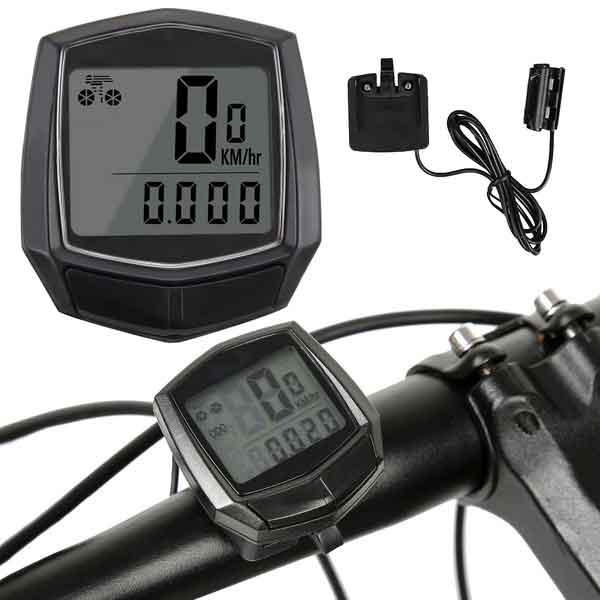 1Pcs Waterproof Wired Digital Bike Ride English Speedometer Odometer ...