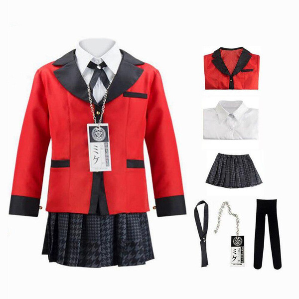 Adult Kids Anime School Girls Uniform Kakegurui Saotome Meari Jabami ...
