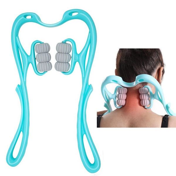 Neck Massager, Handheld Pressure Point Roller Massager Tools for Pain ...
