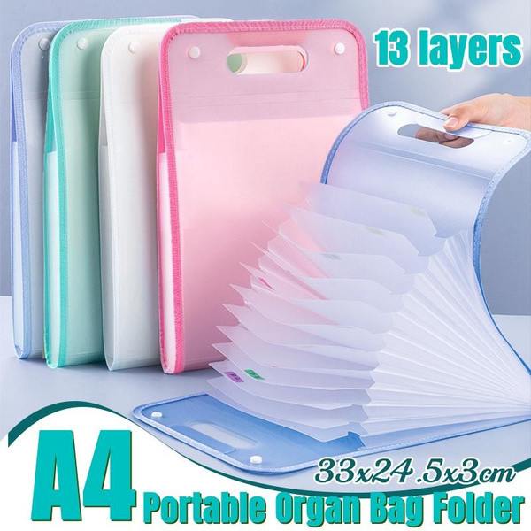 1/2PCS Portable Vertical Hand-held Organ Bag A4 Paper File Folder Large ...