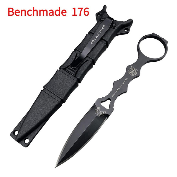 Benchmade 176 SOCP Mini Fixed Double Edged Dagger Boot Knife Black ...