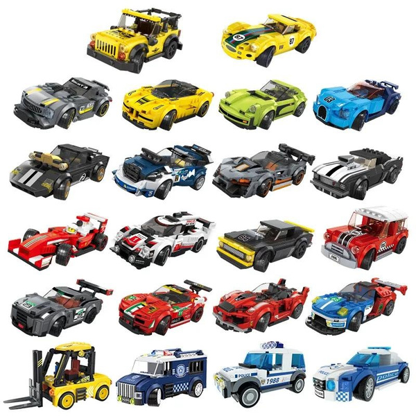 150pcs/pzs Wange Mini Cars Building Blocks Toys - Racing Car Police Car ... 150pcs/pzs Wange Mini Cars Building Blocks Toys - Racing Car Police Car ...