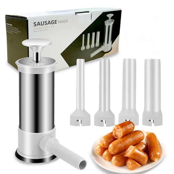 Home Sausage Stuffer, Kitchen Homemade Sausage Machine, 4 Filling ...