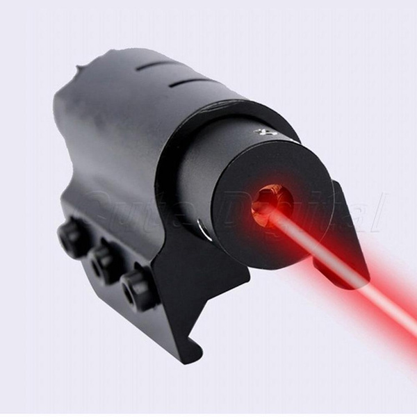 Tactical Compact 1mW Mini Red Laser Sight With 20mm Picatinny Weaver ...