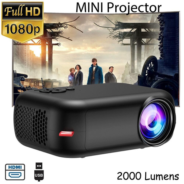 XGODY 2000 Lms Projector HD LED Mini 1080P Portable HDMI USB Beamer ...