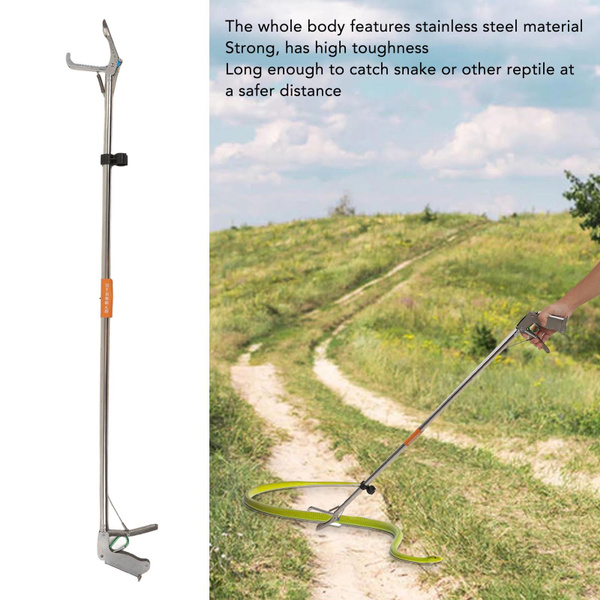 Long Length Stainless Steel Reptile Grabber Catcher for Snake Handling ...