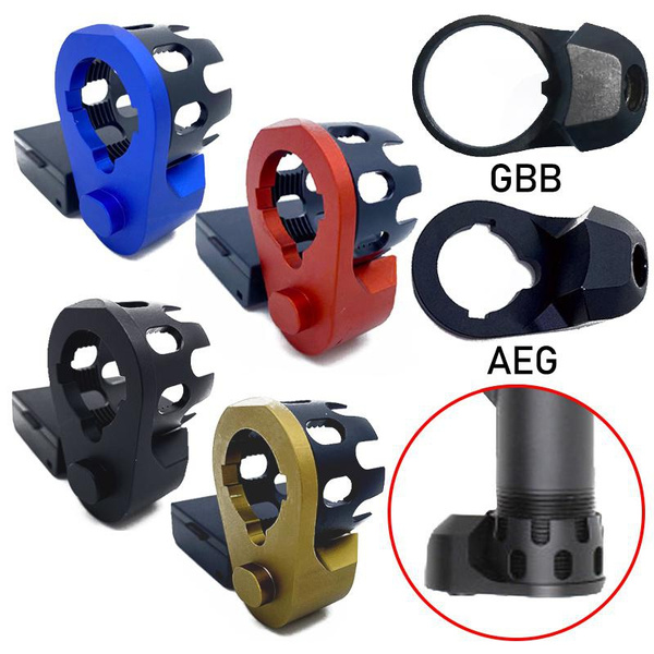 New Airsoft Buttstock Tube Lock Ring Airsoft AEG/GBB CNC Buffer Tube ...
