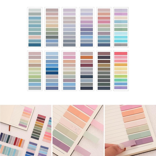 1 set 2400/2000Pcs Sticky Tabs,Sticky Index Tabs, Book Tabs, Page ...