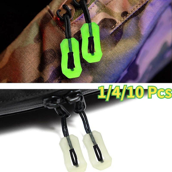 1/4/10 Pcs Portable Glow in The Dark Zipper Puller Head Backpack ...