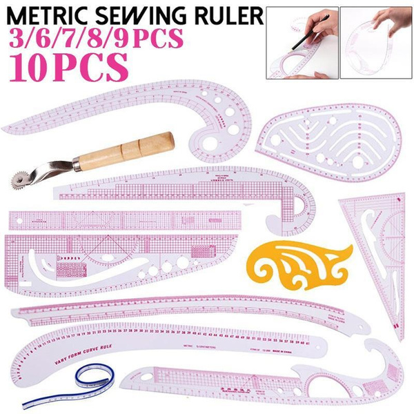 3/6/7/8/9/10PCS French Curve Cutting Rulers Ruler Sewing Tools ...
