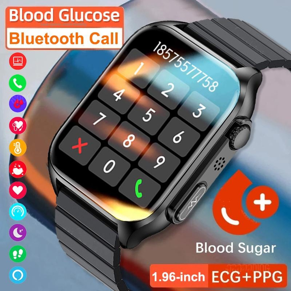 2023 New 1.96inch Blood Glucose Smart Watch Men's Bluetooth Call ...