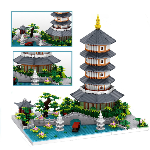 Chinese Style Hangzhou West Lake Mini Building Block Model Kits ...