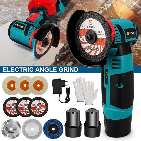 Professional Mini Cordless Angle Grinder Power Motor Electric Grinder ...