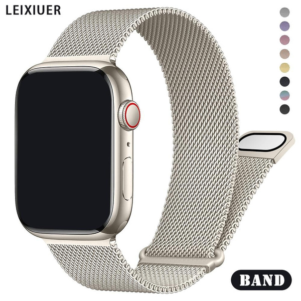 LEIXIUER Stainless Steel Strap for Smart Watch 49mm 45mm 41mm 44mm 40mm ...