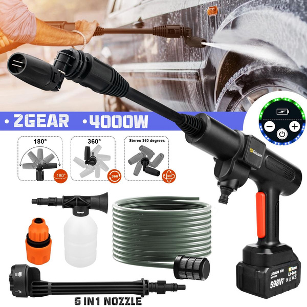 【with Rotating Nozzle】 Electric Spray Wash Water Gun Pressure Wash ...