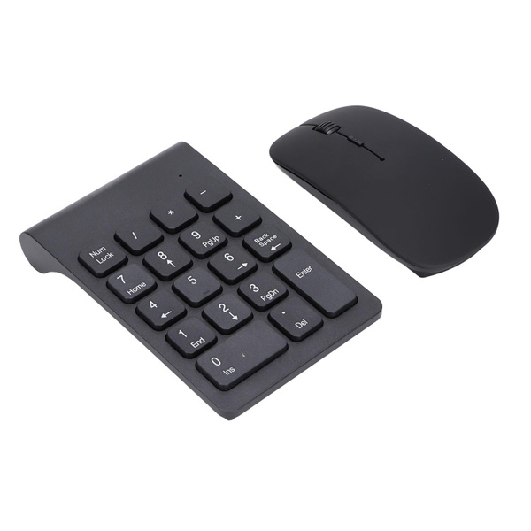 Wireless Number Pad and Mouse Combo, 2.4GHz Wireless USB Numeric Keypad ...