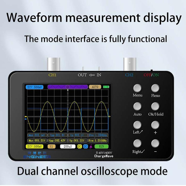 Compact Portable Digital Oscilloscope 50M Sampling Rate 10M Analogue ...