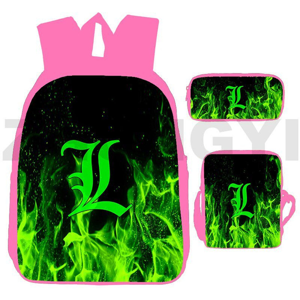 Japane Death Note Backpacks For School Teenagers Girls 3D Anime 12/16 ...