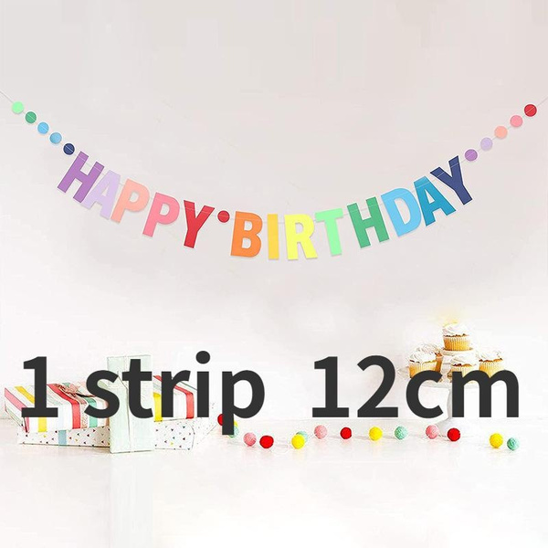 1set 12cm Happy Birthday Letter Banner Confetti Balloons Baby Shower ...