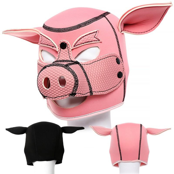 Pig Mask Cosplay Wear 4 Colors Cosplay Hood Removable Mouth Cover | Wish