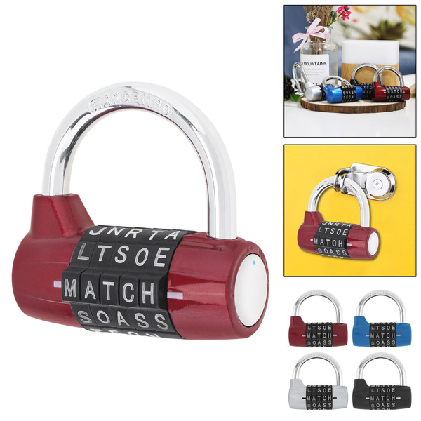 1 Piece 5 Letter Word Zinc Alloy Combination Lock for School Gym ...
