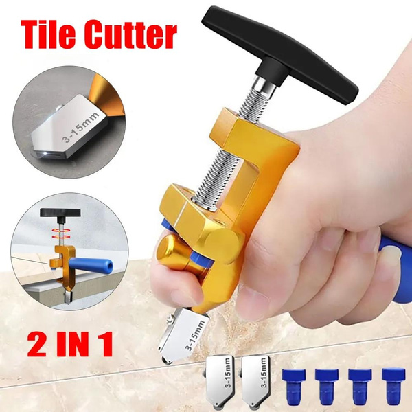 2 IN 1 Hand-held Tile Knife Glass Ceramic Tile Cutter Tile Opener ...