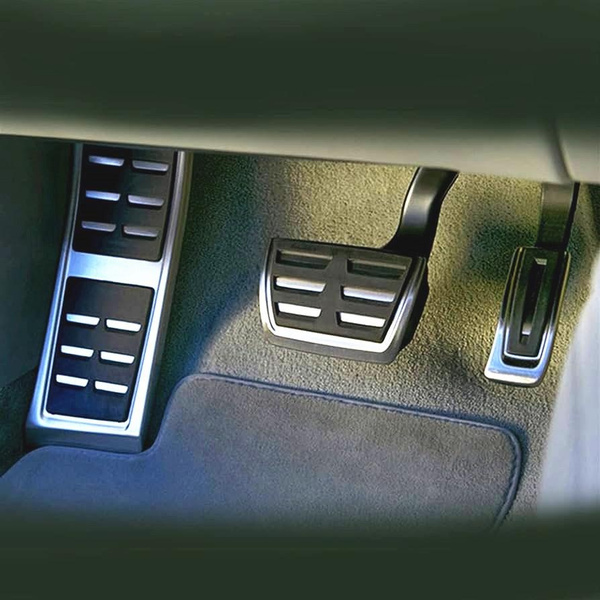 3PCS Car Foot Rest Break Gas Pedal Pads Cover Car Pedals for A4 B8 A6 ...