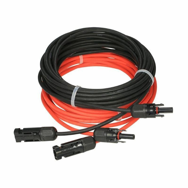 10AWG 6mm² Single Core Extension Cable with Male and Female Connectors ...