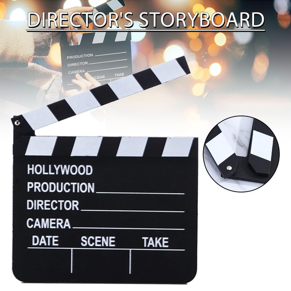 New Movie Film Clap Board Wooden Clapper Board Film Movie Clapboard ...