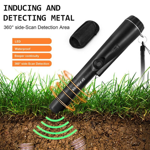 Metal Detector Pinpointer Waterproof Handheld Metal Detector Wand Pin ...