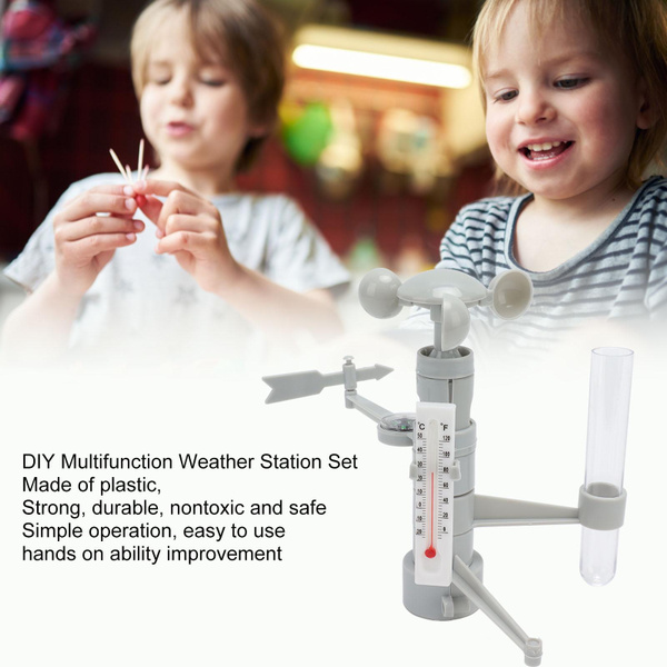 DIY Weather Station Toy Premium Materials Educational Science Toy for 7 ...